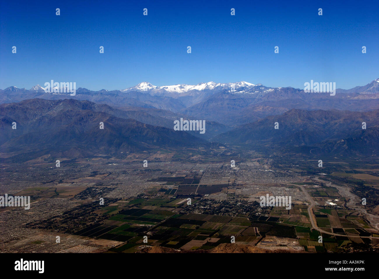 Flying above Chile Stock Photo - Alamy