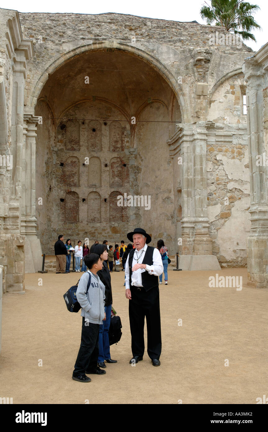 Great Stone Church Mission San Juan Capistrano CALIFORNIA Stock Photo ...