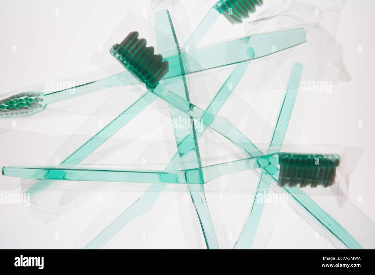 a pattern of green toothbrushes Stock Photo - Alamy