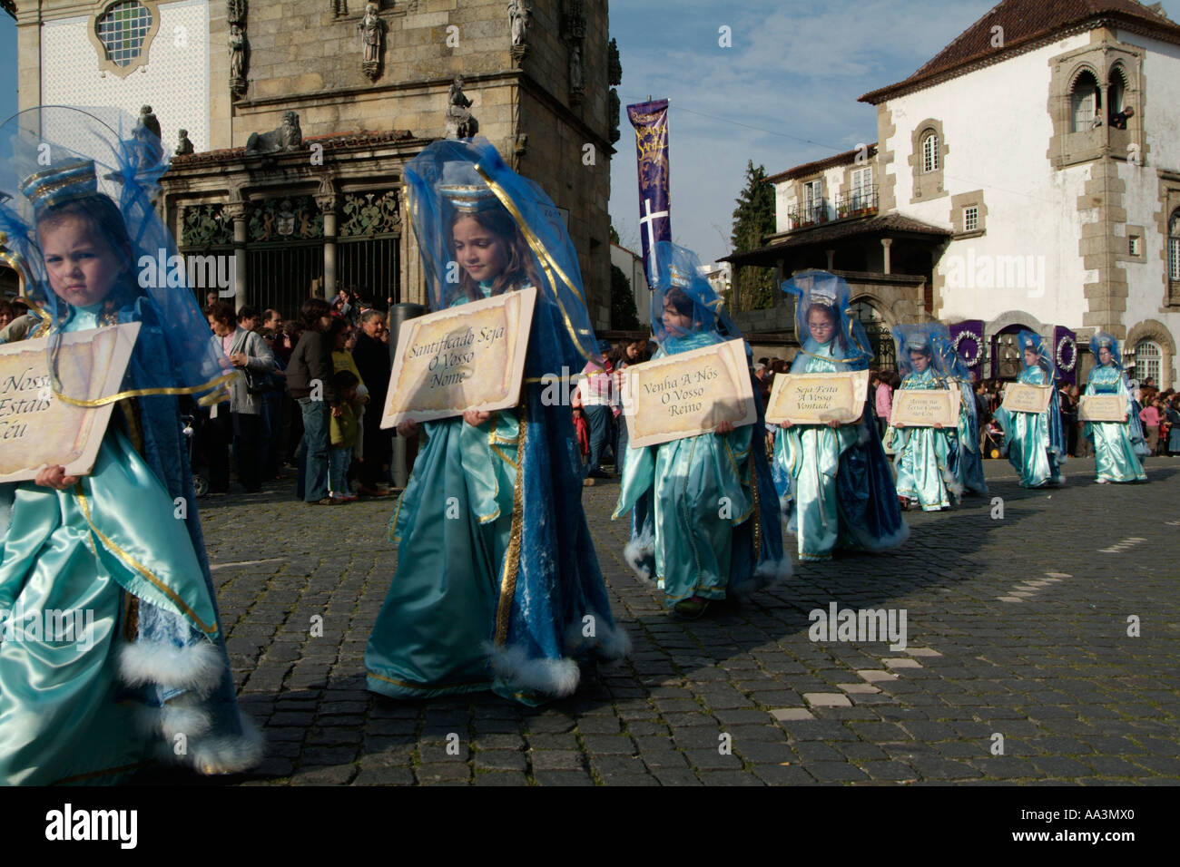 A procession in the Holy Week of Braga, Portugal Stock Photo - Alamy