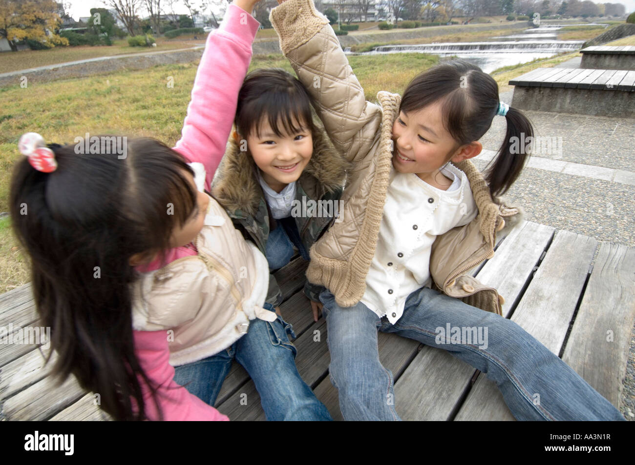 Children playing in park Stock Photo - Alamy