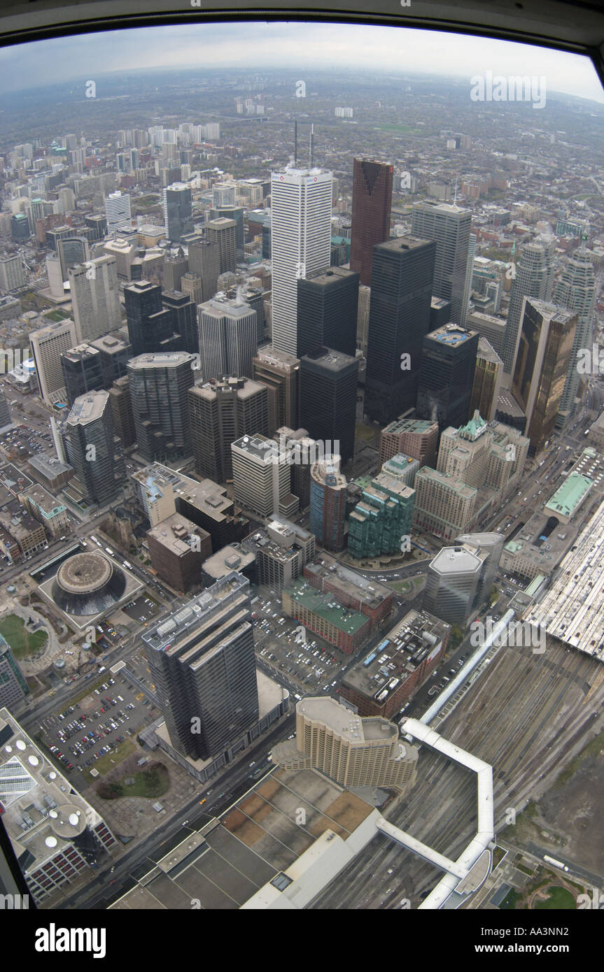 View from Toronto CN Tower, Canada Stock Photo - Alamy
