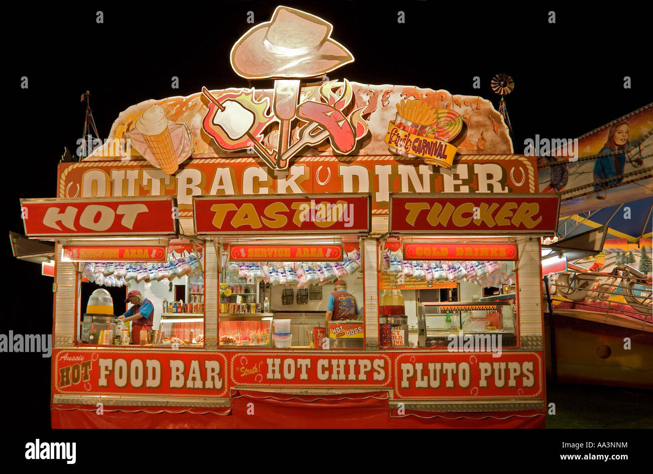Fast food stall fun fair hi-res stock photography and images - Alamy