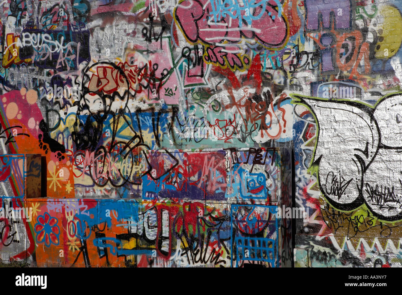 graffiti scrawled on the wall Stock Photo - Alamy