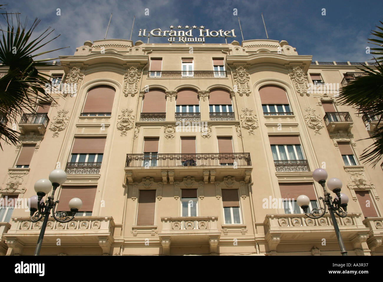 The Grand Hotel Rimini Northern Italy Europe Stock Photo - Alamy