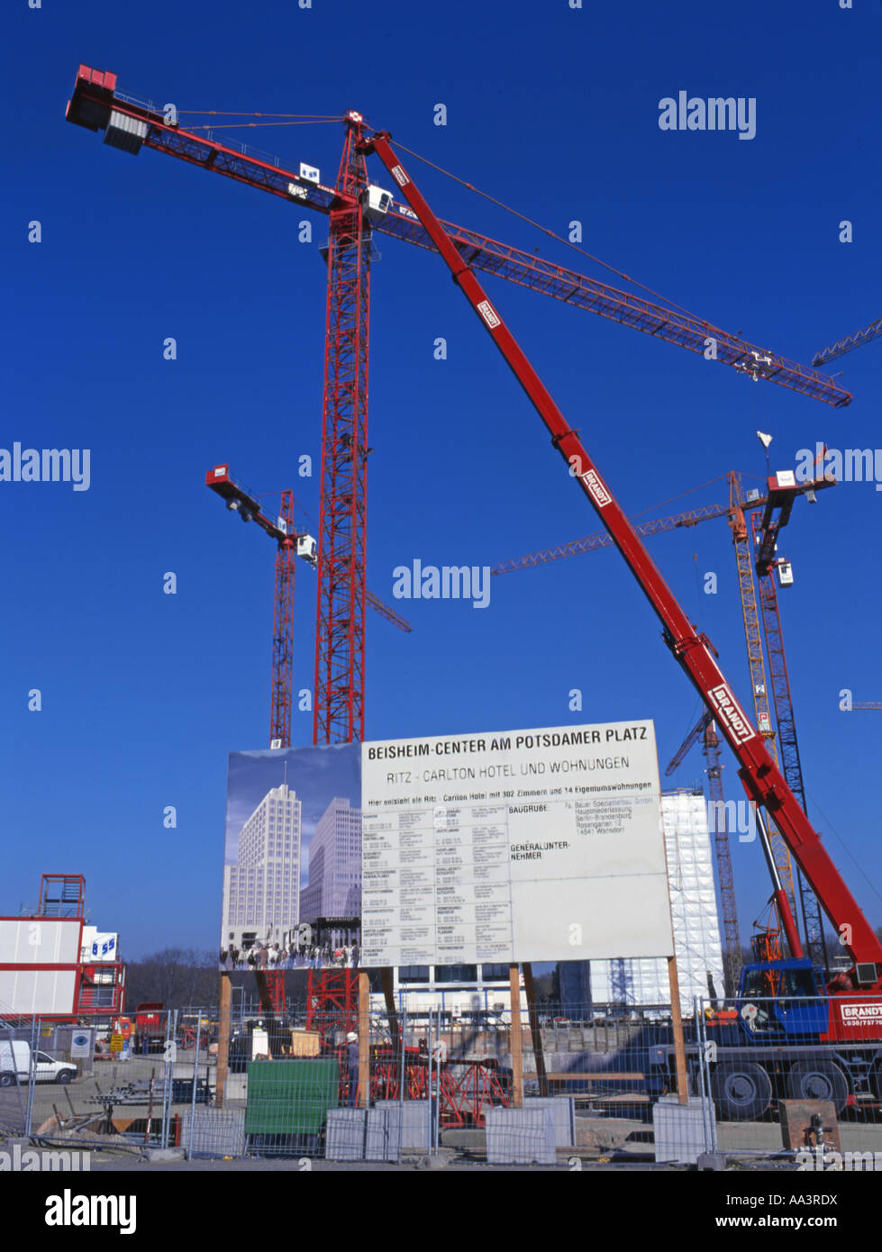 Berlin, Germany. Construction work in 1990s Stock Photo - Alamy