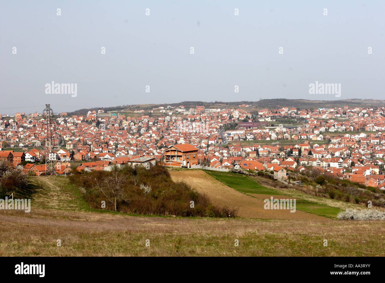unplanned and unregulated housing development Belgrade Serbia Stock ...