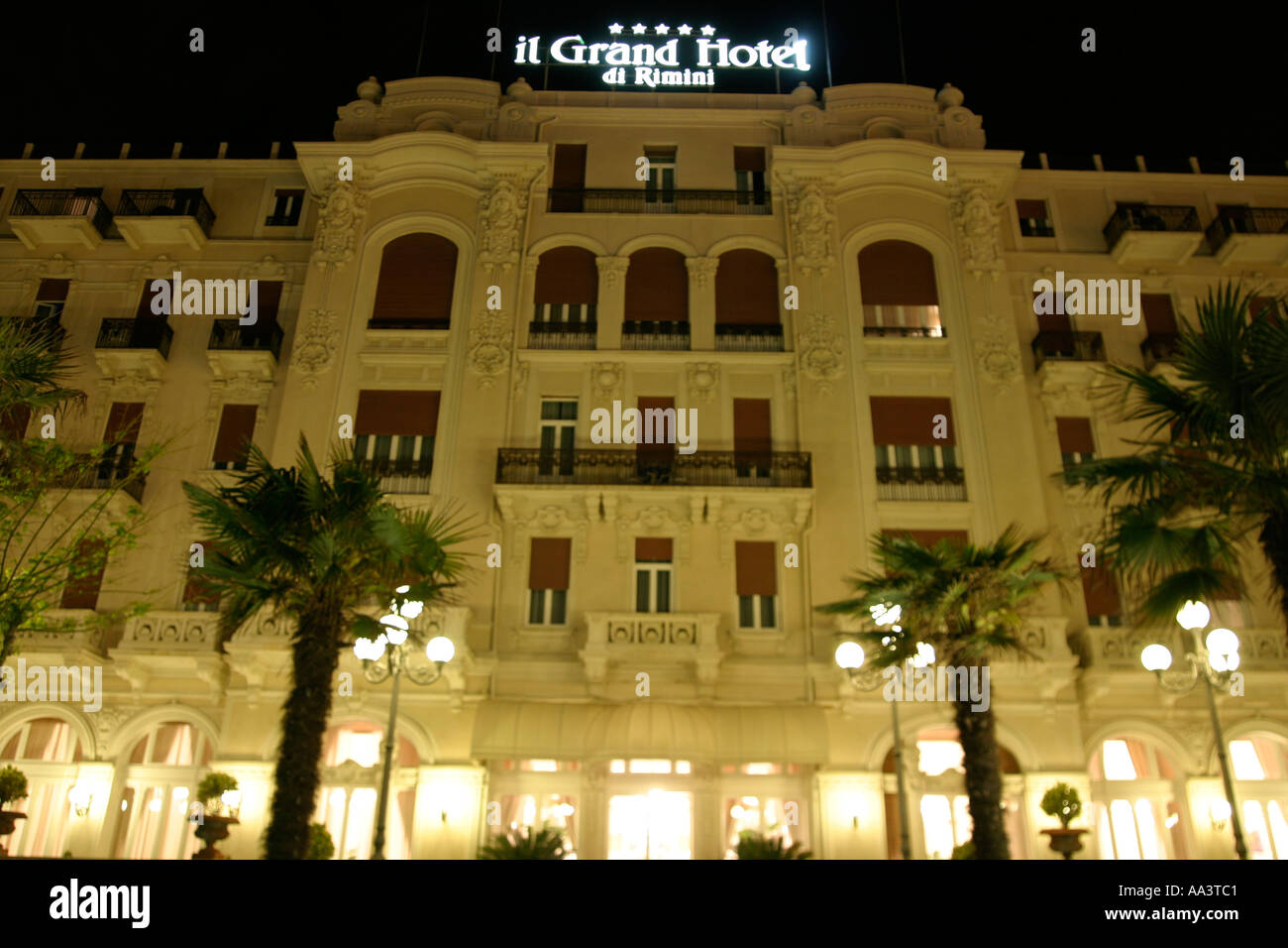 The Grand Hotel Rimini North Italy Stock Photo - Alamy