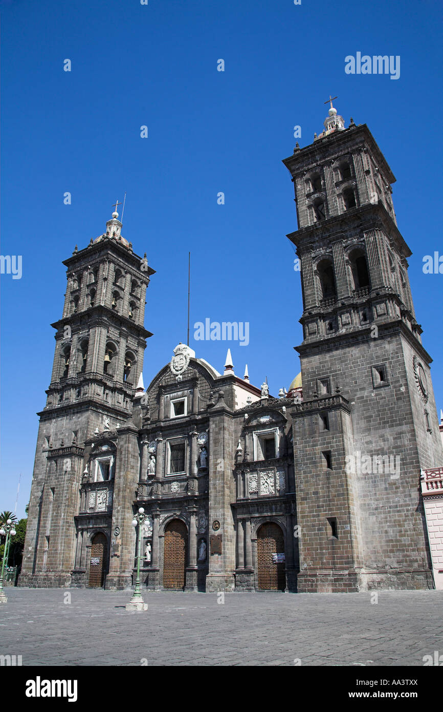 Puebla cathedral bell tower catedral basilica de puebla cathedral hi ...