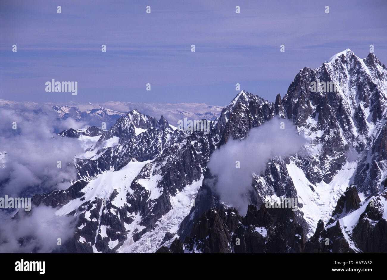 Aiguille Verte Chamonix Mont Blanc France Stock Photo - Alamy