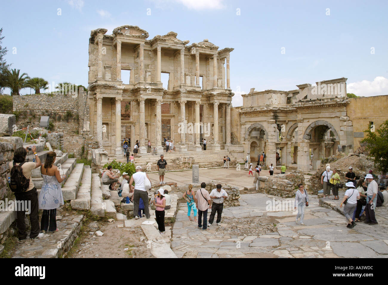 Library of Celcus at ruin city of Ephesus in Turkey Stock Photo - Alamy