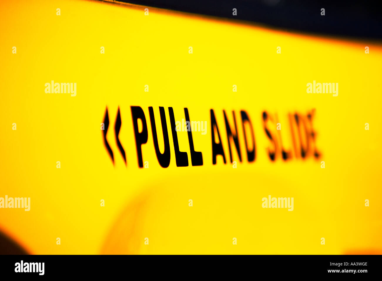 PULL AND SLIDE Stock Photo - Alamy