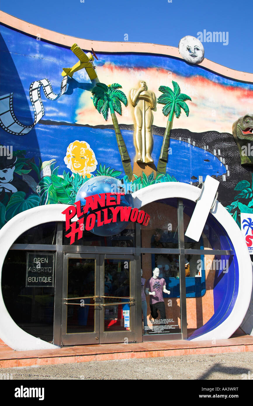 Planet Hollywood store, Acapulco, Guerrero State, Mexico Stock Photo ...