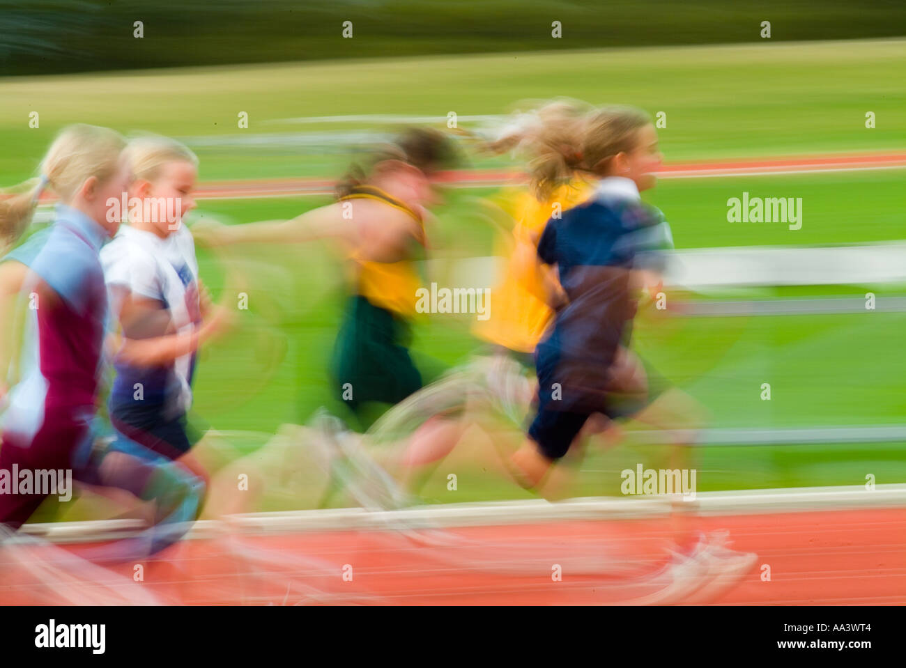 Children competing in school athletics Stock Photo - Alamy
