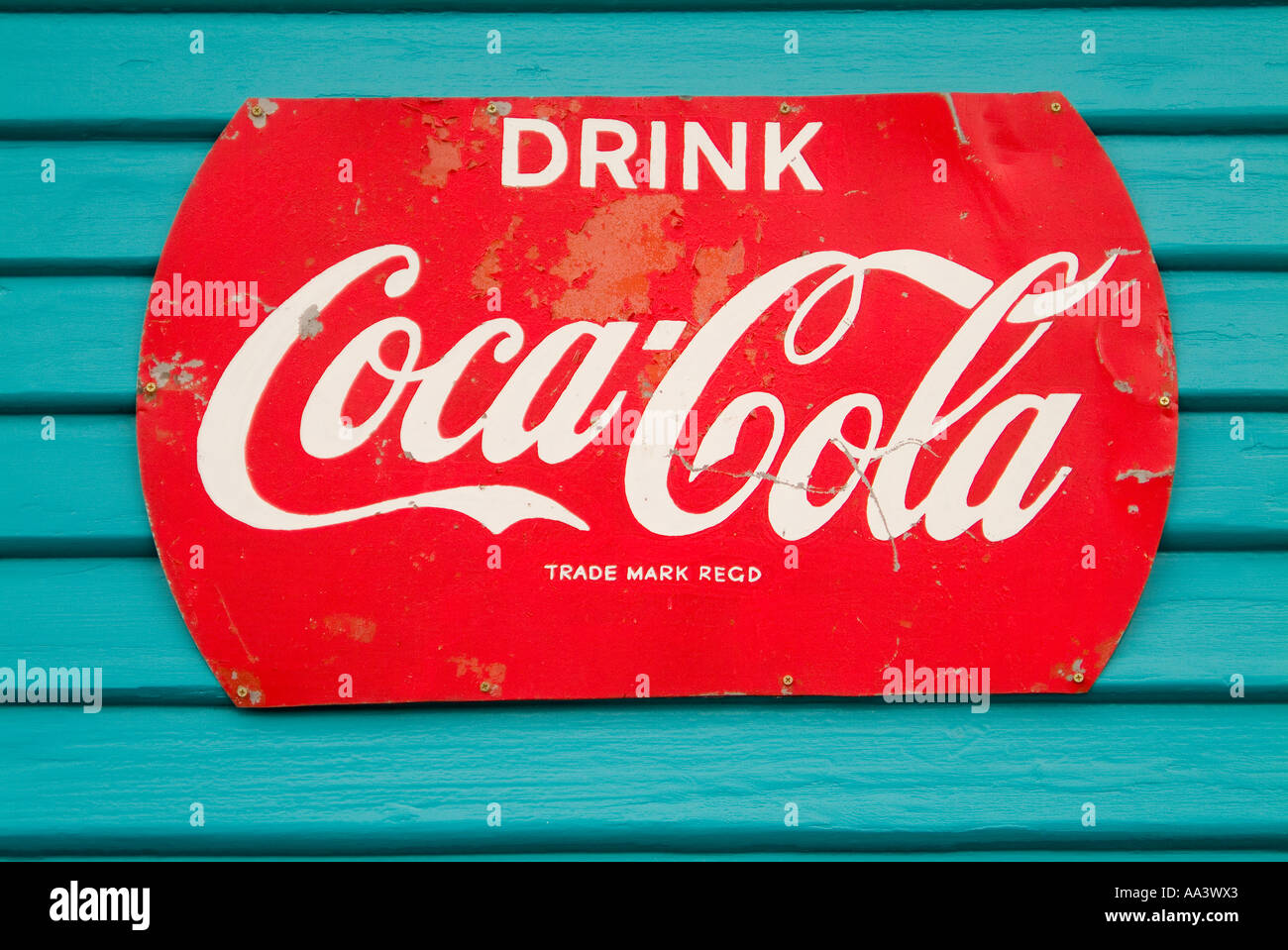 Old Coca Cola sign Stock Photo - Alamy