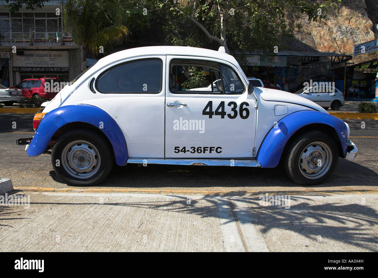 Taxi at roadside, Acapulco, Guerrero State, Mexico Stock Photo - Alamy