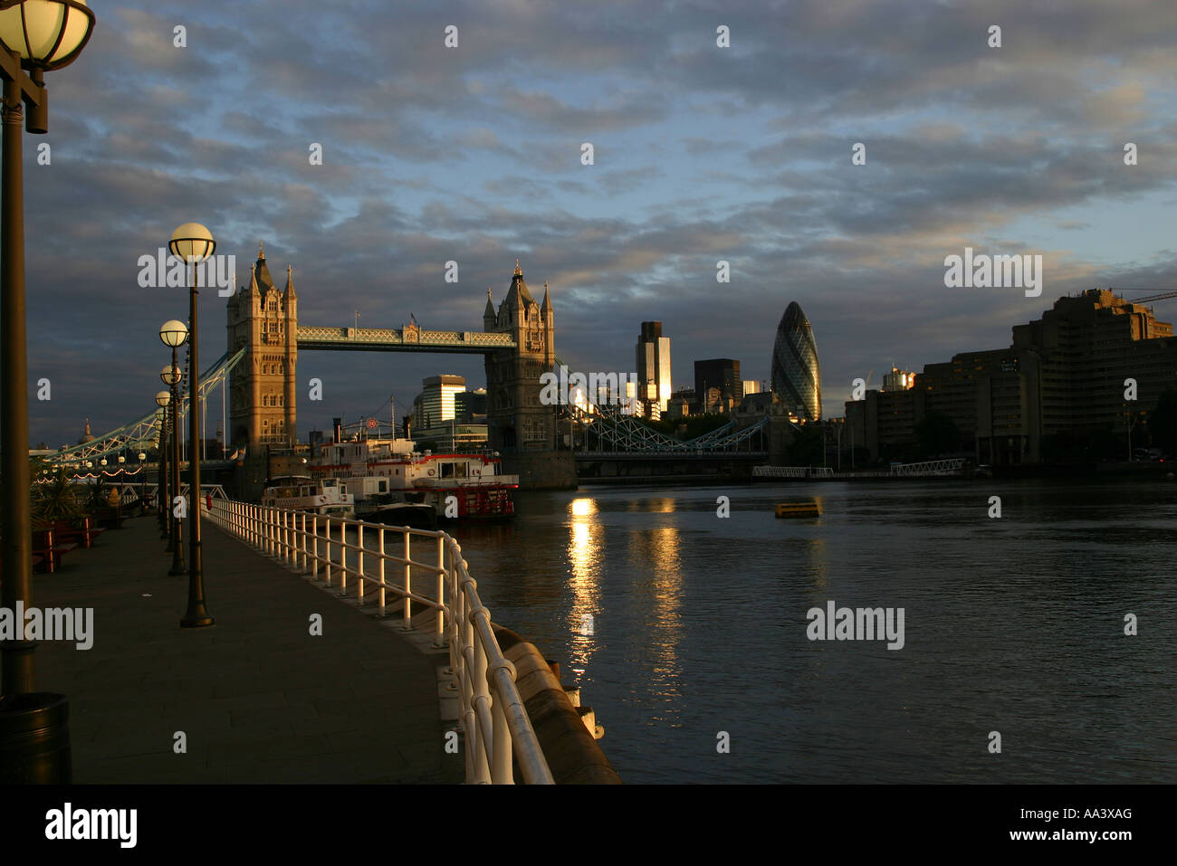 Tower Bridge from South East Embankment Stock Photo - Alamy