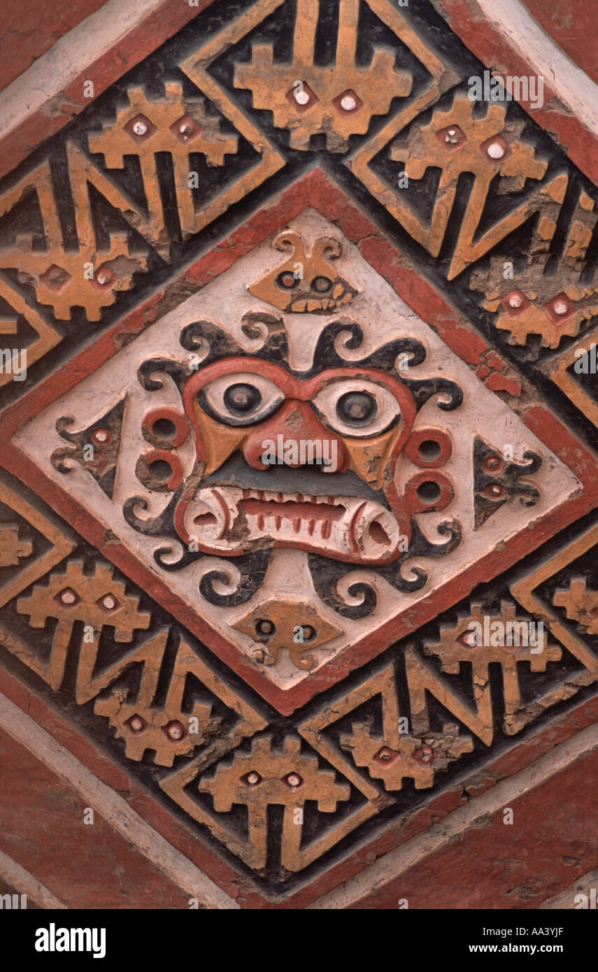 PERU Huata de la Luna a Moche pyramid near Trujillo Peru South America ...