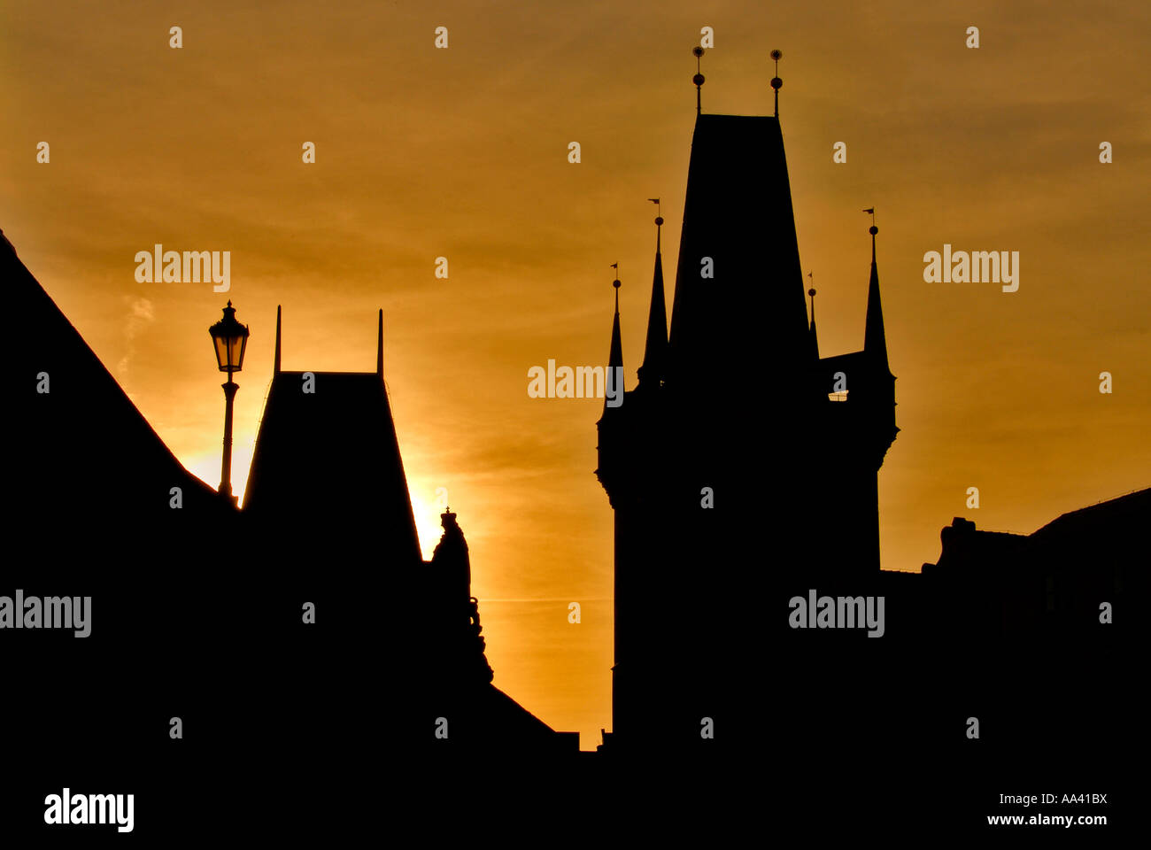 Sunset Prague, Czech Republic Stock Photo - Alamy
