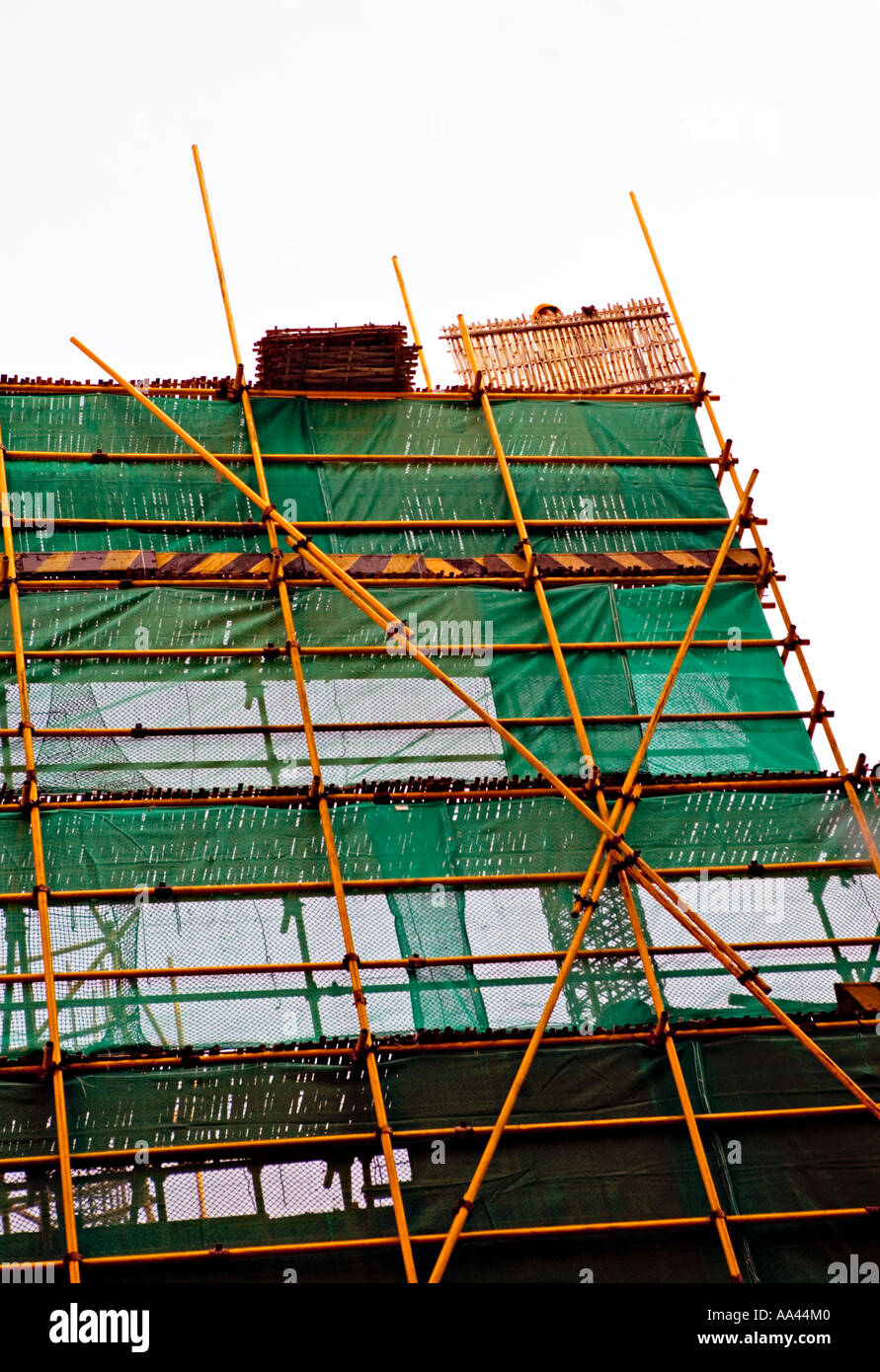 CHINA SHANGHAI Construction of modern high rise building in downtown ...