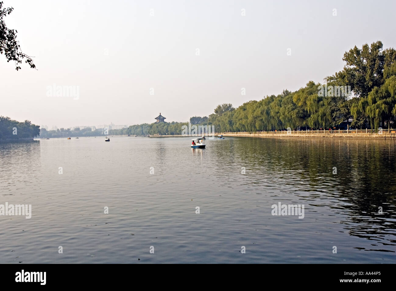Paddle boats on houhai lake hi-res stock photography and images - Alamy