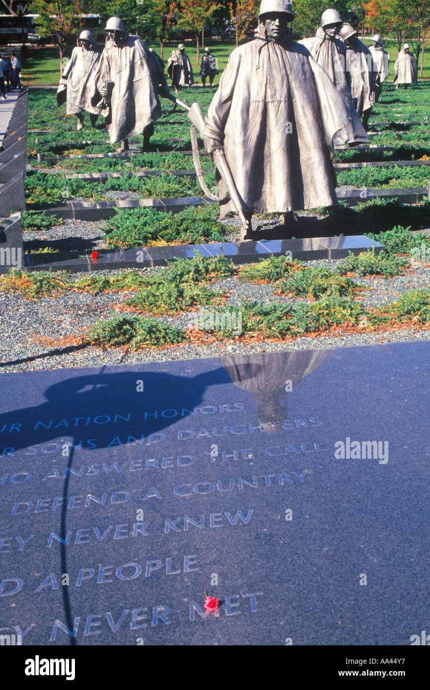USA Washington DC Korean War Memorial Stock Photo - Alamy