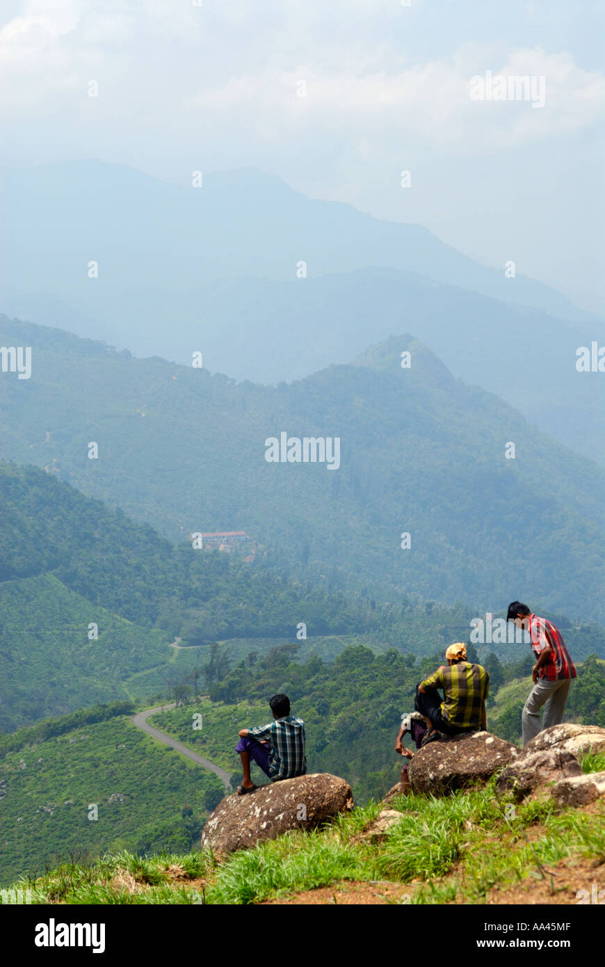 View Across the Cardamom Hills from Ponmudi Hill Station Stock Photo ...
