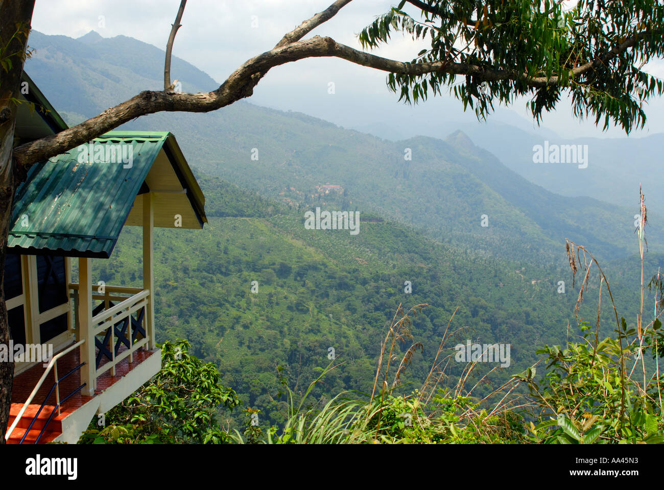 View Across the Cardamom Hills from Ponmudi Hill Station Stock Photo ...