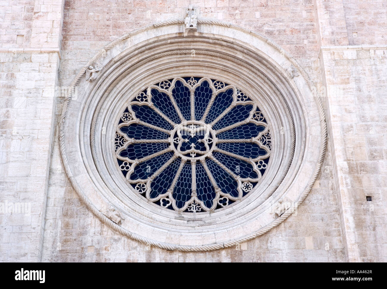 Rose window Duomo Trento Alto Adige Italy Stock Photo - Alamy