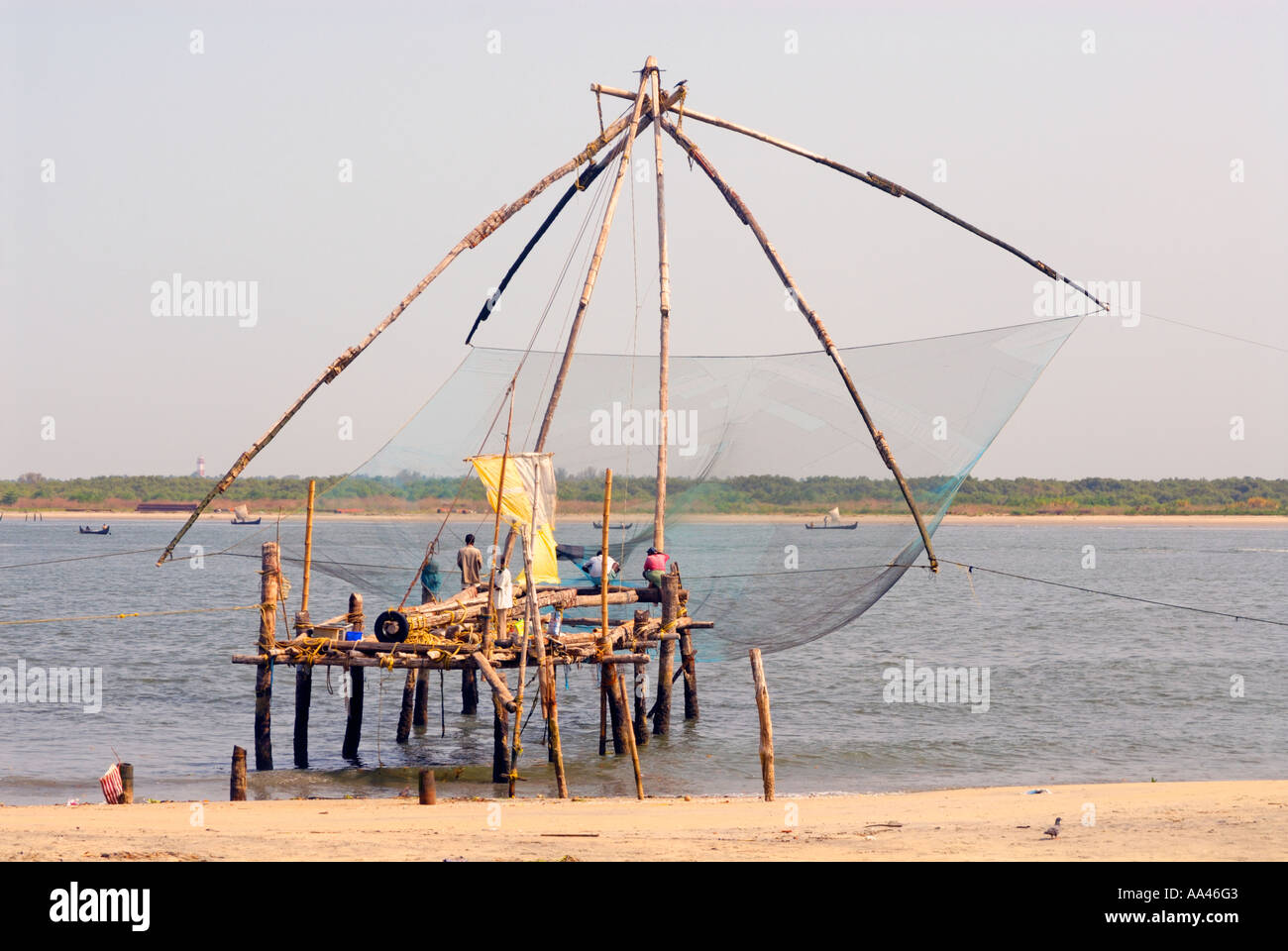 Chinese Nets, Cochin, Kerala, India Stock Photo - Alamy
