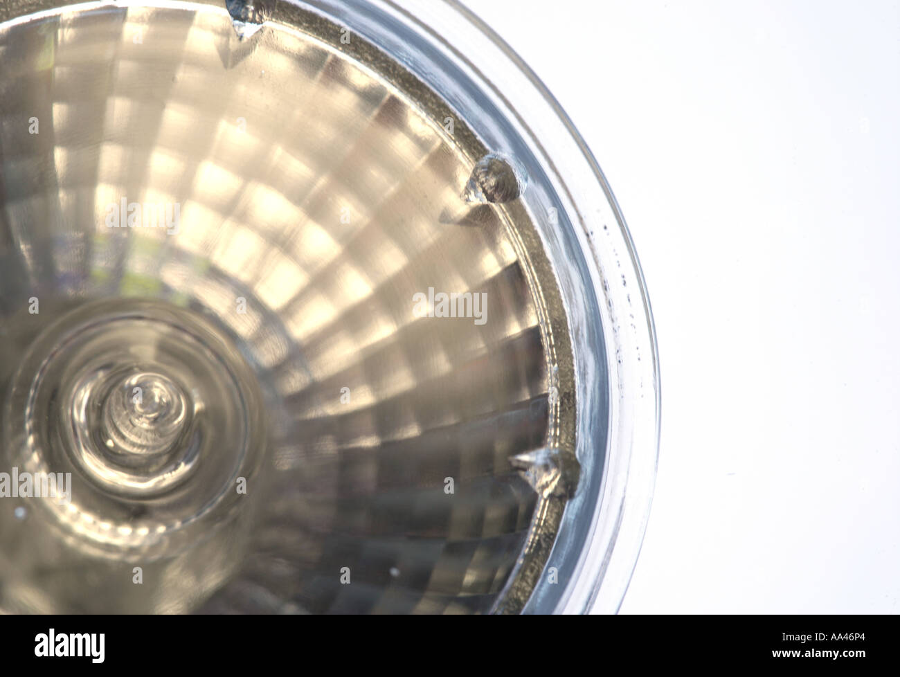 Abstract front on view of a halogen light bulb Stock Photo - Alamy