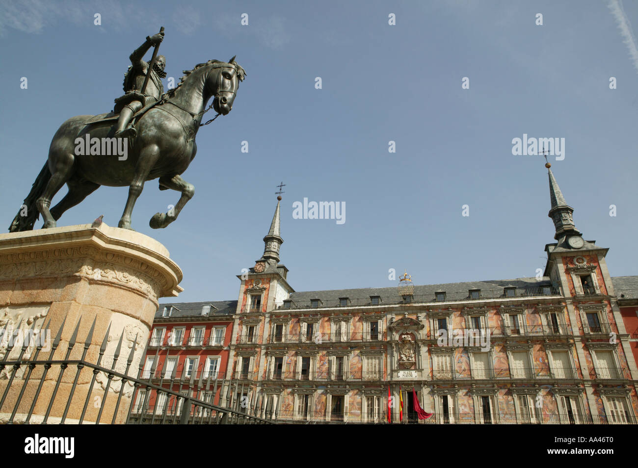 Plaza Mayor of Madrid, main square of Madrid, square, Madrid, Europe ...
