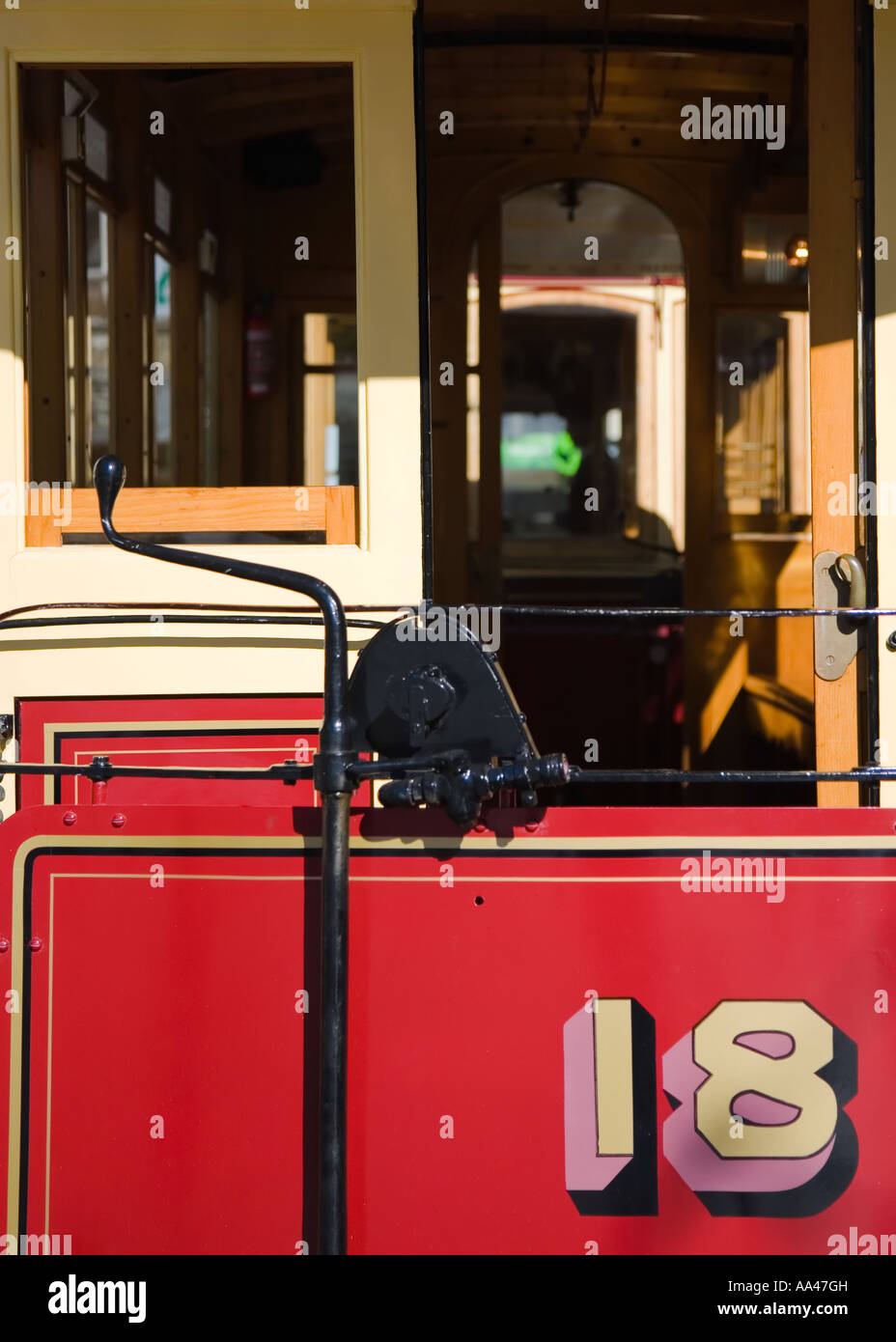 Inside a vintage tram hi-res stock photography and images - Alamy