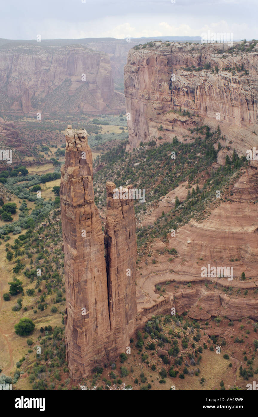 Spider Rock in Canyon de Chelly home of Spider Woman who taught the ...