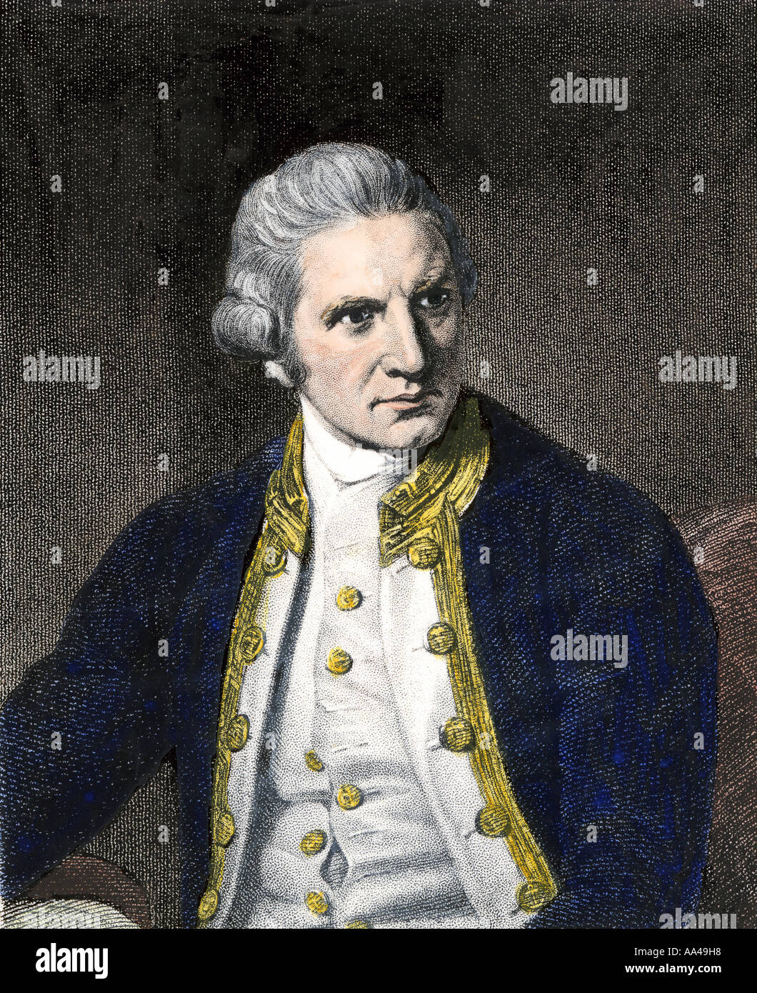 Captain james cook portrait hi-res stock photography and images - Alamy