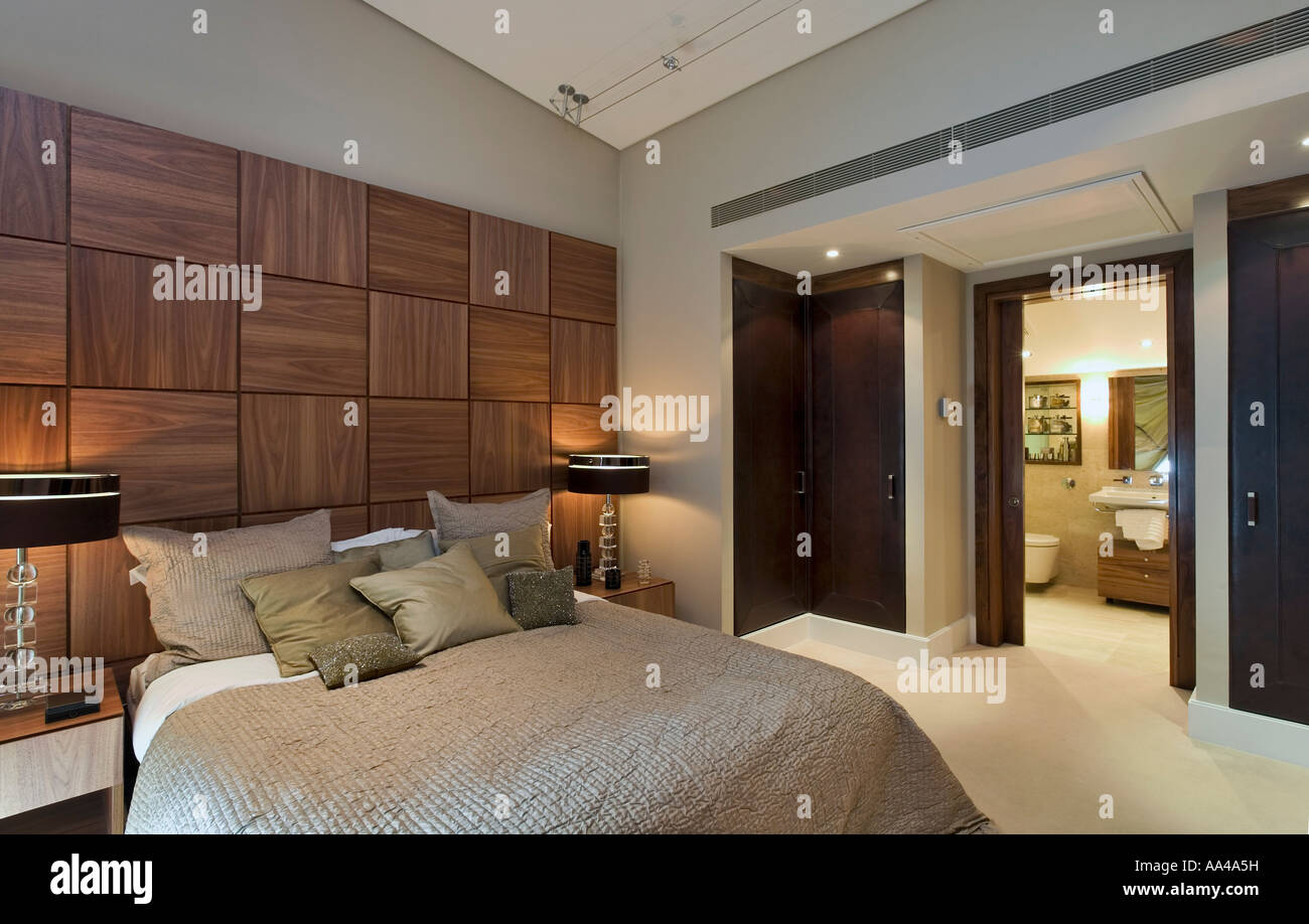 Show House bedroom - Boundary Road West London Stock Photo - Alamy