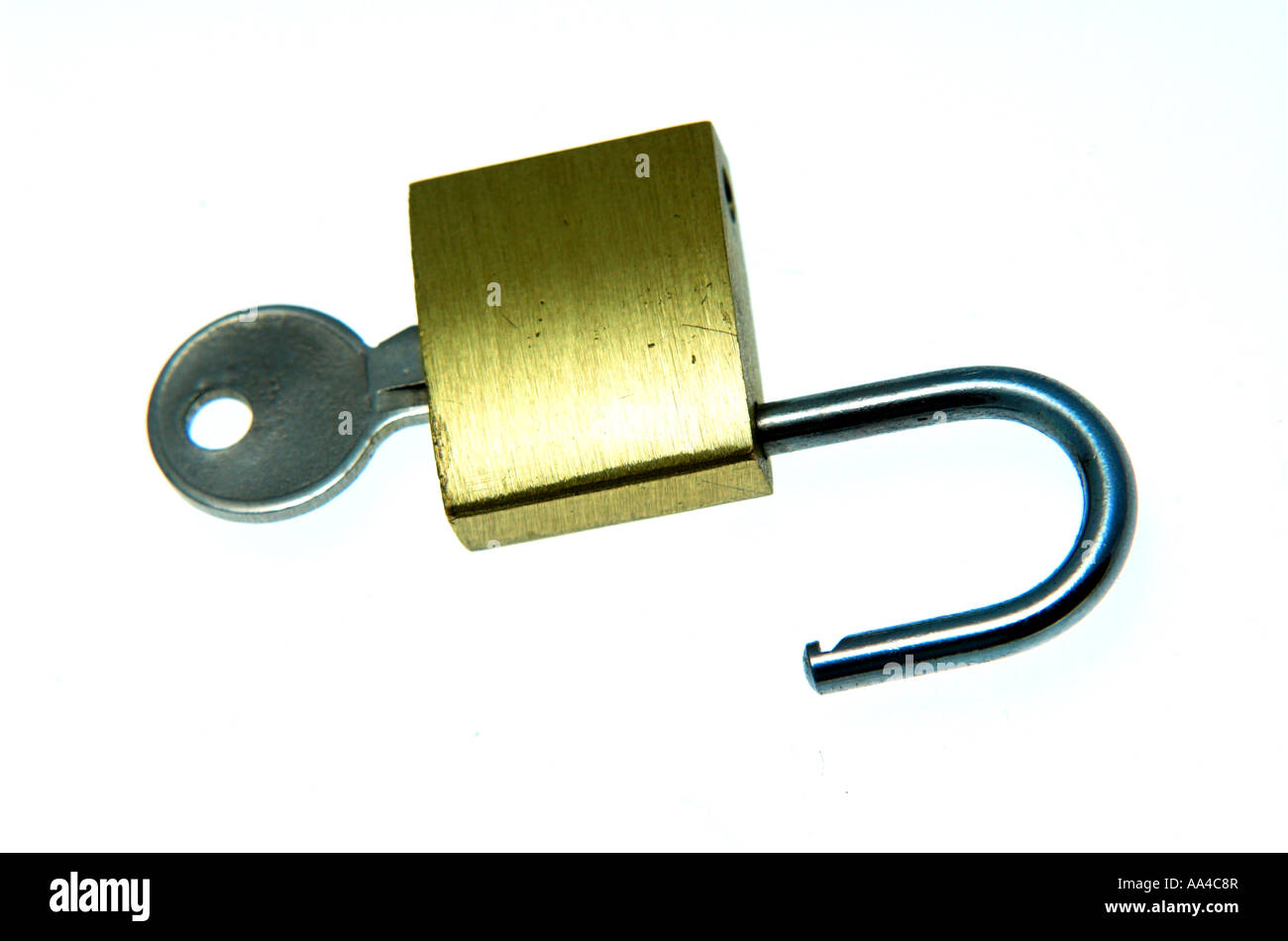 key in opened padlock lock Stock Photo - Alamy