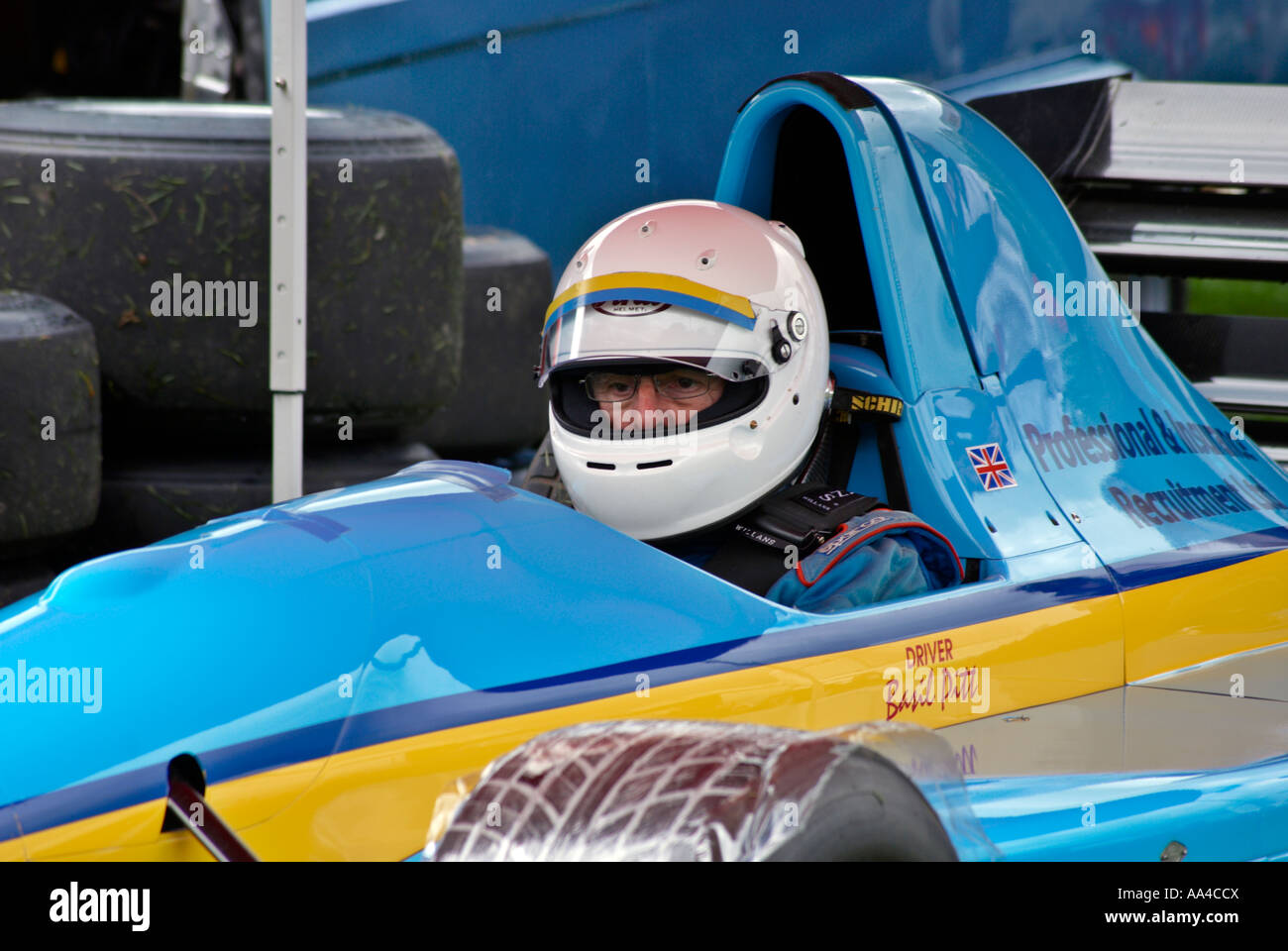 Racing Car Driver Stock Photo - Alamy