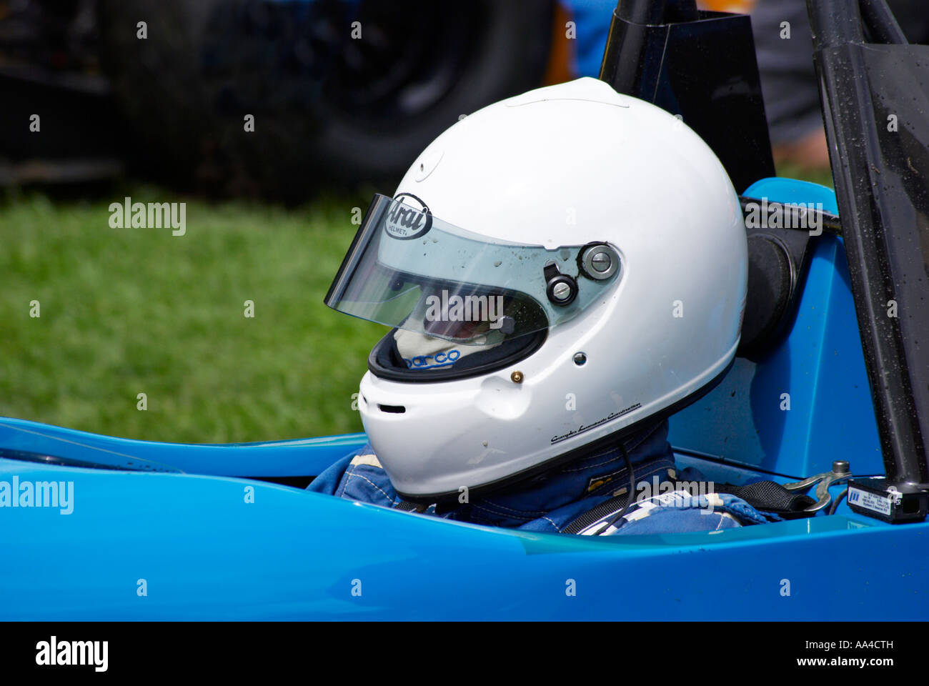 Racing Car Driver Stock Photo - Alamy