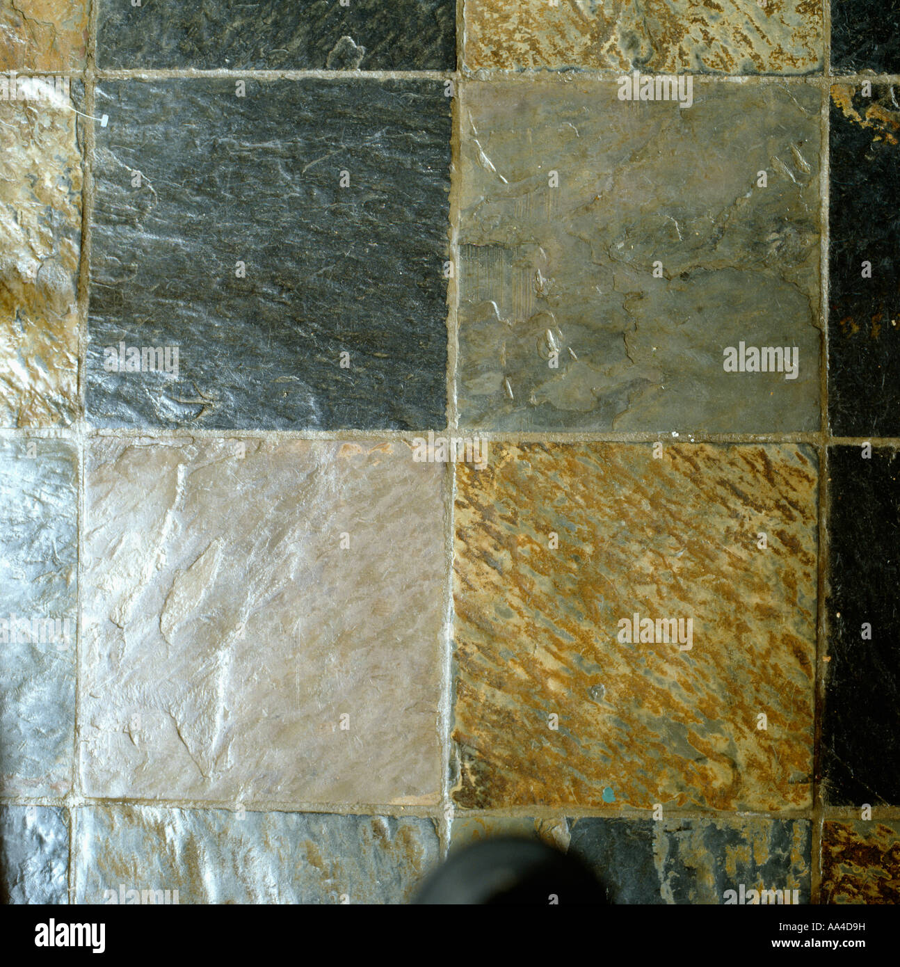 Close-up of slate tiled floor Stock Photo - Alamy