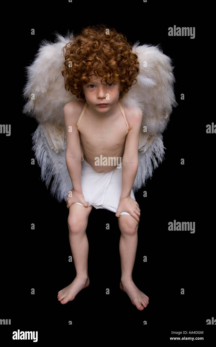 Child with Angel s wings Stock Photo - Alamy