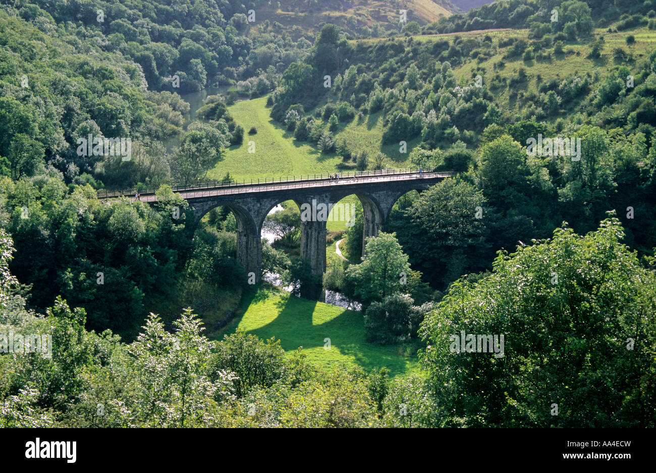 Monsal Dale Viaduct Peak District National Park Derbyshire England ...