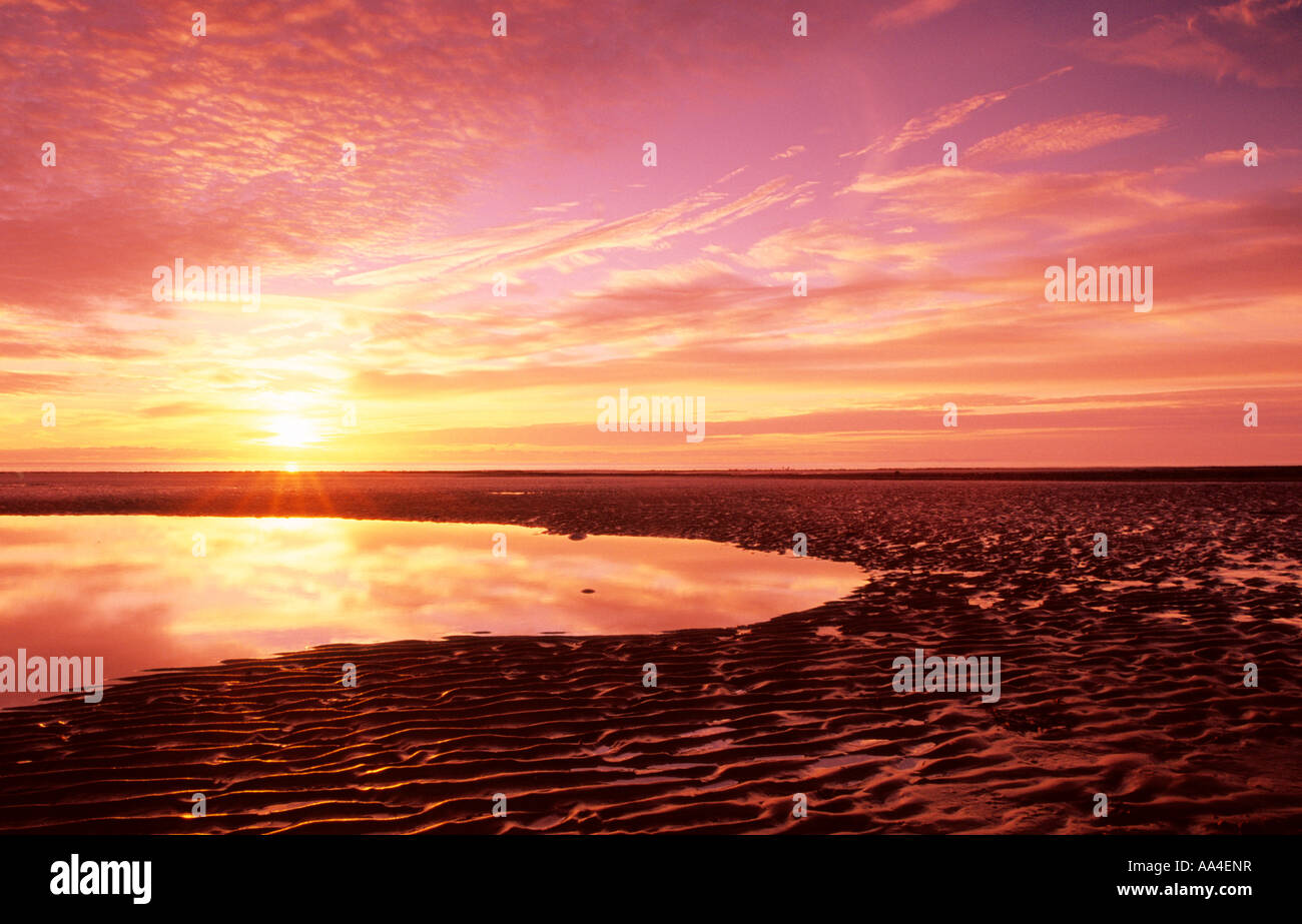 Sunset walney beach hi-res stock photography and images - Alamy