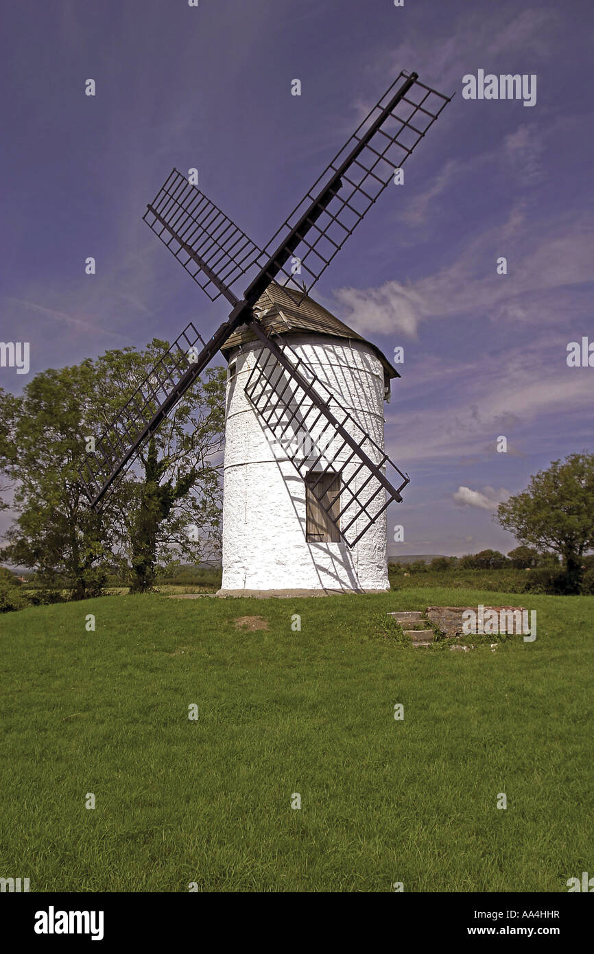 Ashton Windmill Chapel Allerton nr Axbridge Somerset England UK Stock ...