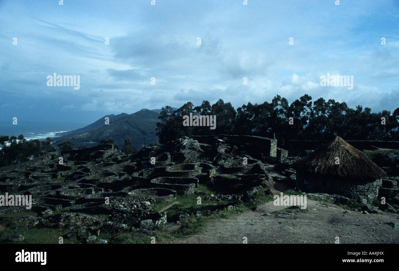 The Celtic castro of Monte de Santa Tecla Spain Galicia Stock Photo - Alamy