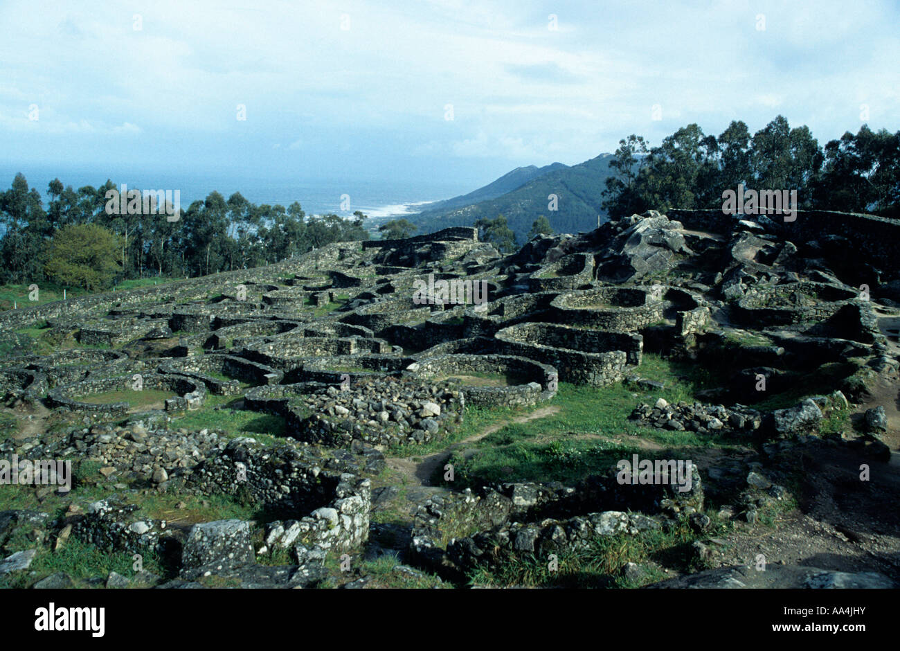 The Celtic castro of Monte de Santa Tecla Spain Galicia Stock Photo - Alamy