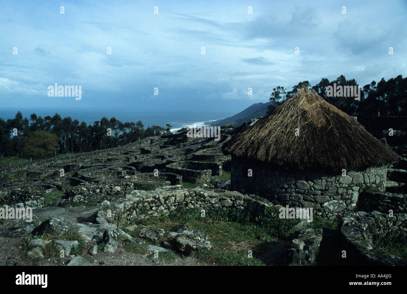 The Celtic castro of Monte de Santa Tecla Spain Galicia Stock Photo - Alamy