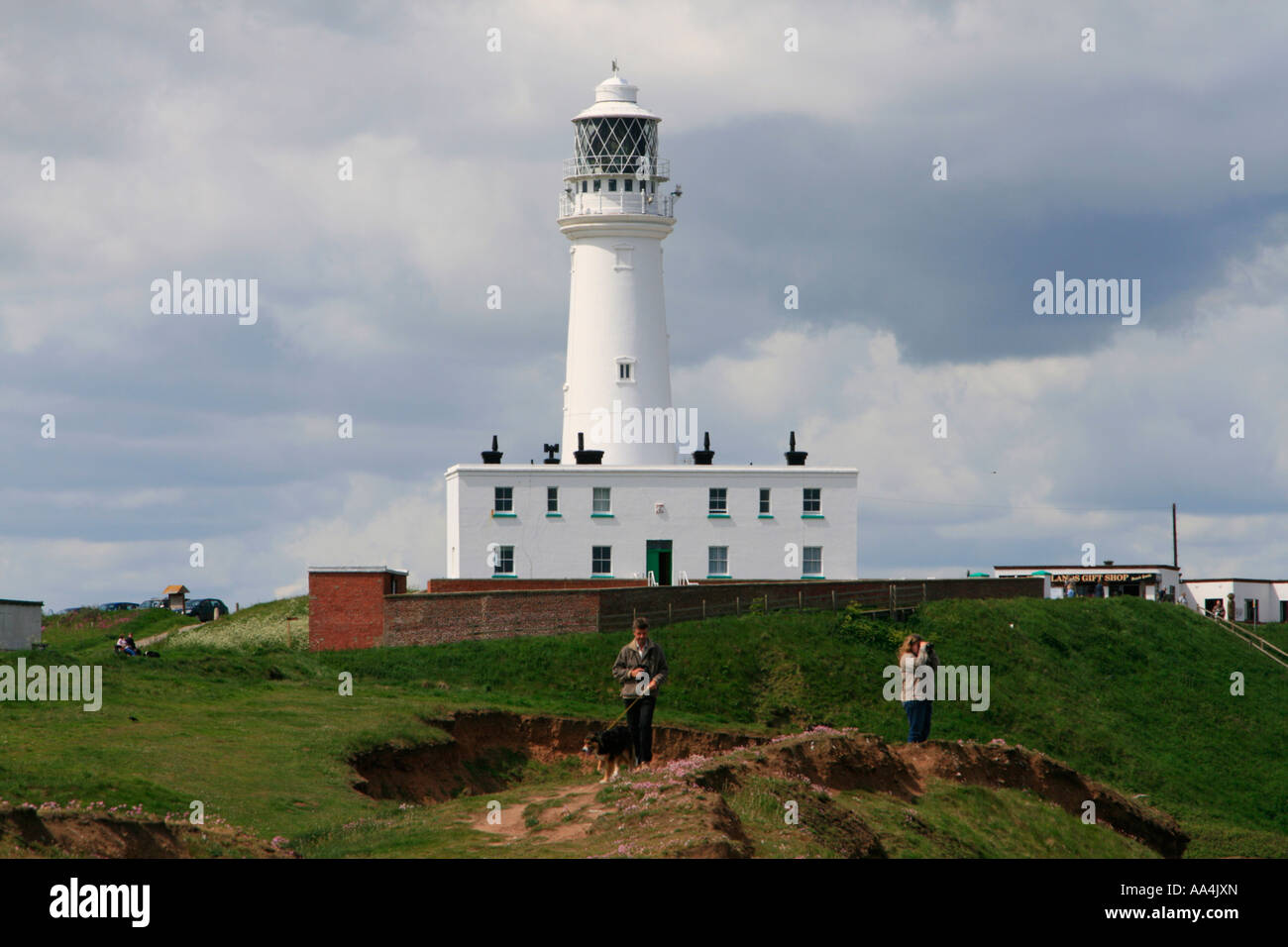 flamborough head lighthouse yorkshire coast england uk gb Stock Photo ...