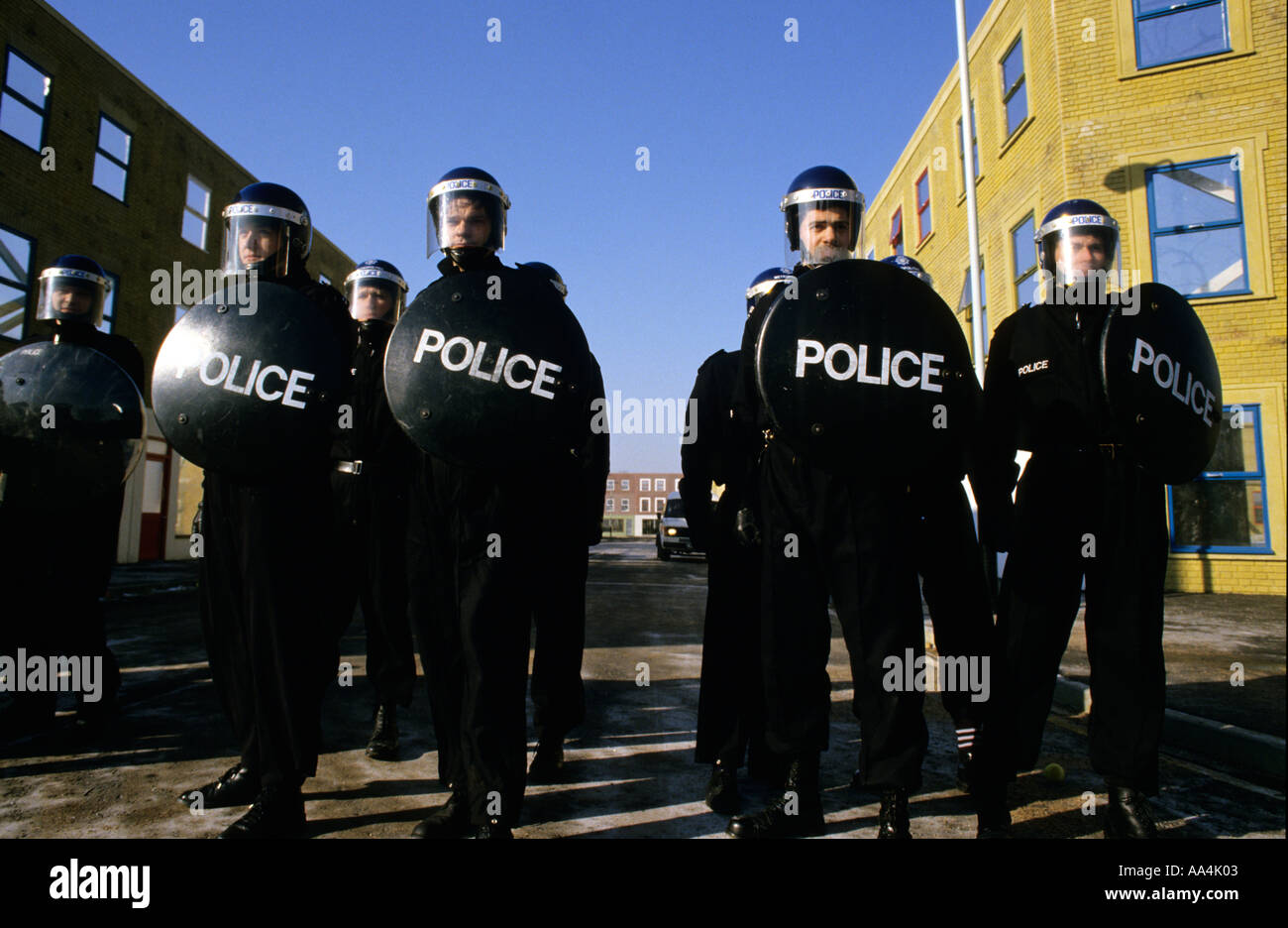 Police training centre at Hounslow, west London, England. Officers ...