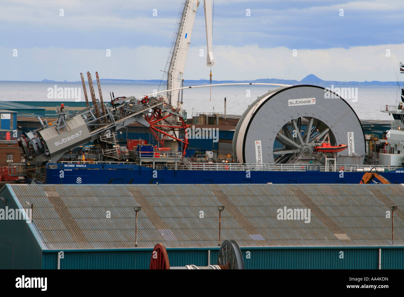 Forth Ports plc cable laying ship equipment leith edinburgh scotland ...